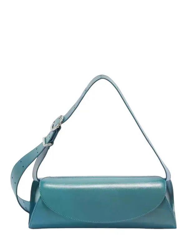 JIL SANDER Small Cannolo Shoulder Bag - Blue