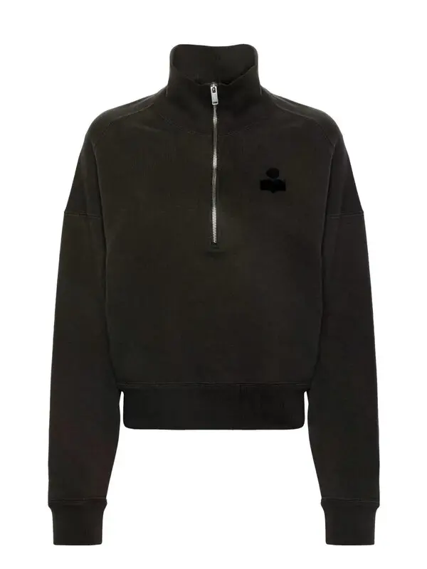MARANT ETOILE Ross Zip-up Sweatshirt - Black