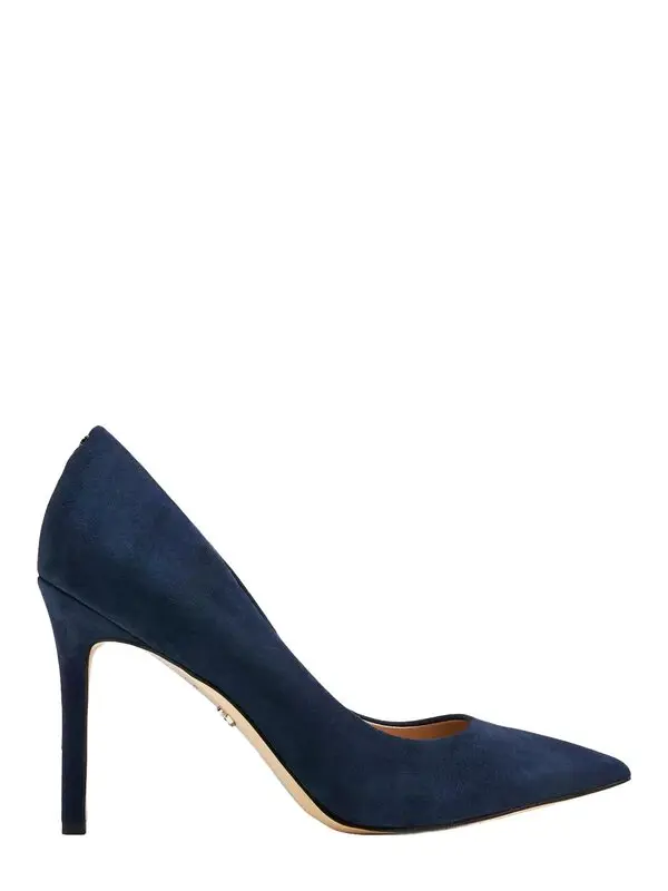 Sam Edelman Hazel Suede 100mm Pointed-toe Pumps - Blue