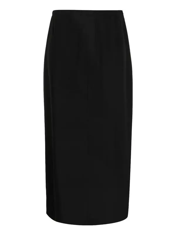 THE ROW High-waisted Midi Skirt - Black