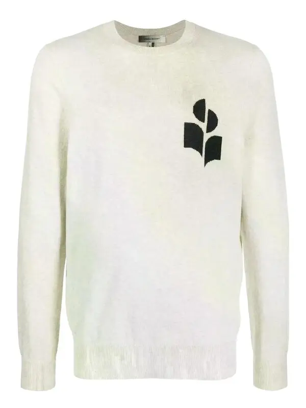 Isabel Marant Étoile Intarsia-knit Logo Sweater - Grey