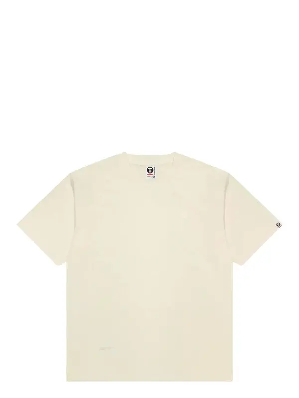 AAPE BY *A BATHING APE Moonface Logo-patch T-shirt - Neutrals