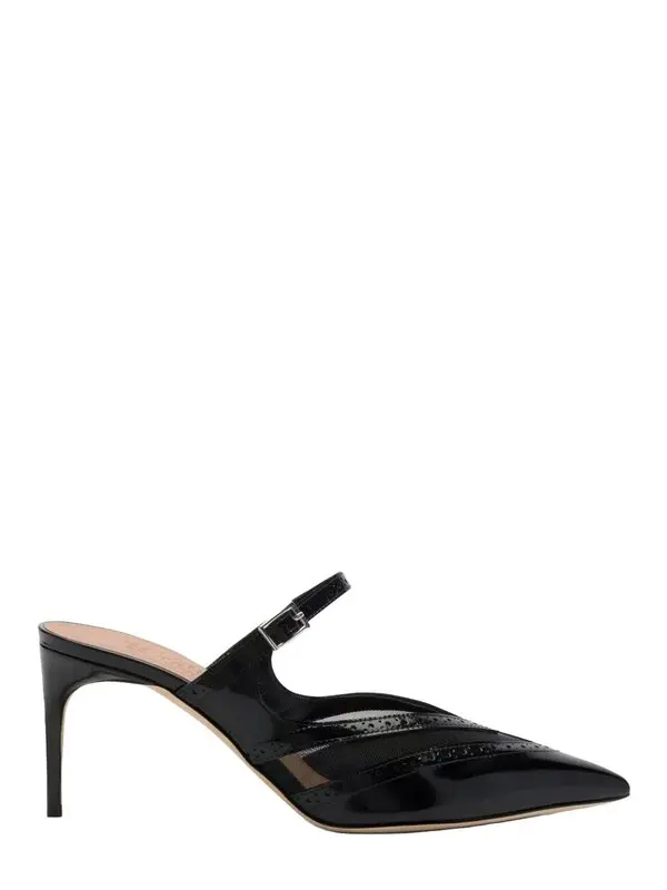 MALONE SOULIERS 70mm Cristi Mules - Black
