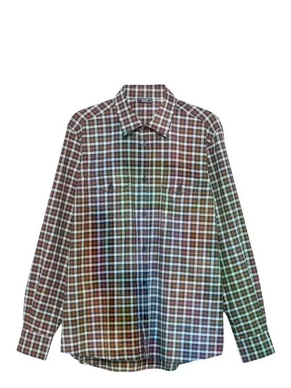 Peserico Checked Shirt - Brown