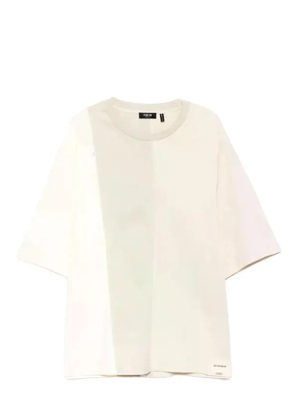 FIVE CM Panelled T-shirt - Neutrals