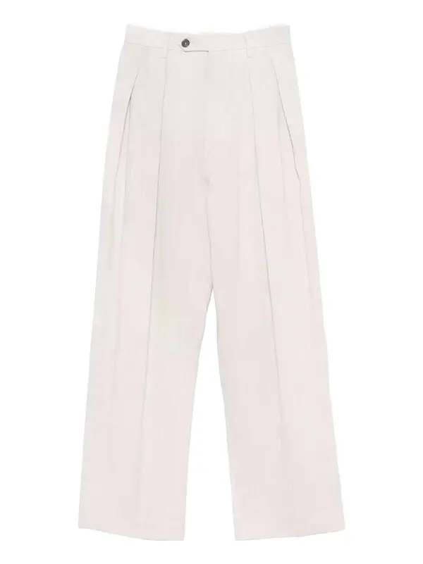 Barena Venezia Herringbone Trousers - Grey