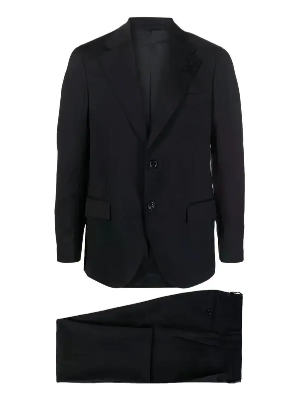 LARDINI Single-breasted Wool Suit Set - Blue