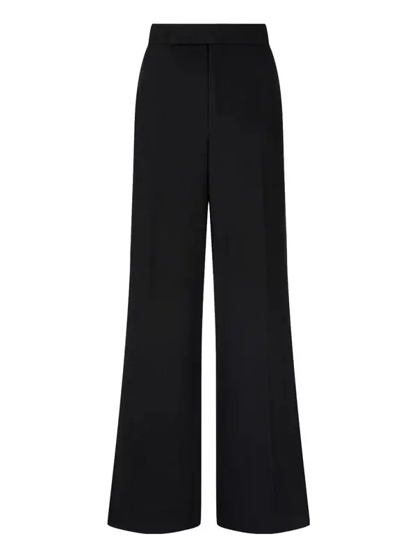 STUDIO TOMBOY Pressed-crease Palazzo Trousers - Black