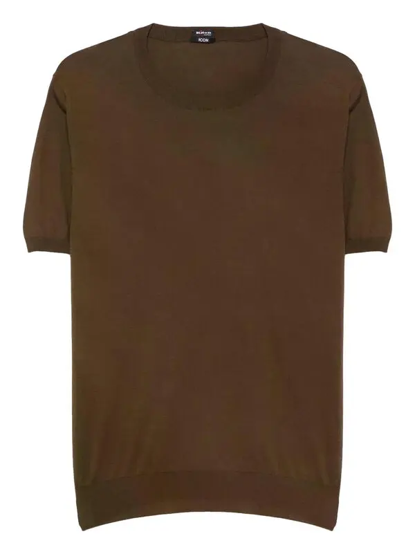 Kiton Knitted T-shirt - Brown
