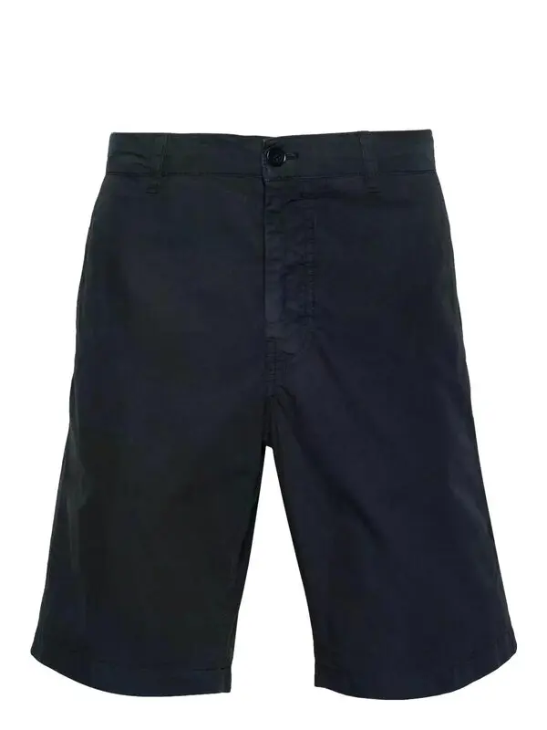 Aspesi Pressed-crease Cotton Shorts - Blue
