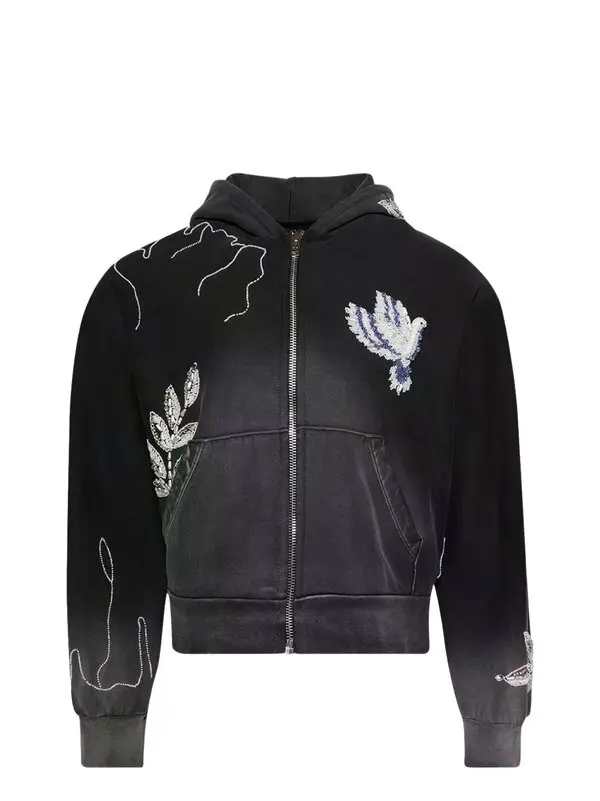 EARTHLING VIP Cotton Zip-up Hoodie - Black