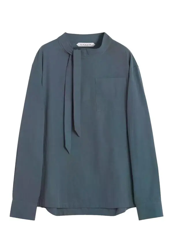 LANVIN Tie-neck Top - Blue