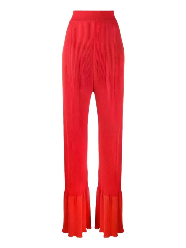 Stella McCartney Rib-knit Long-length Trousers - Red