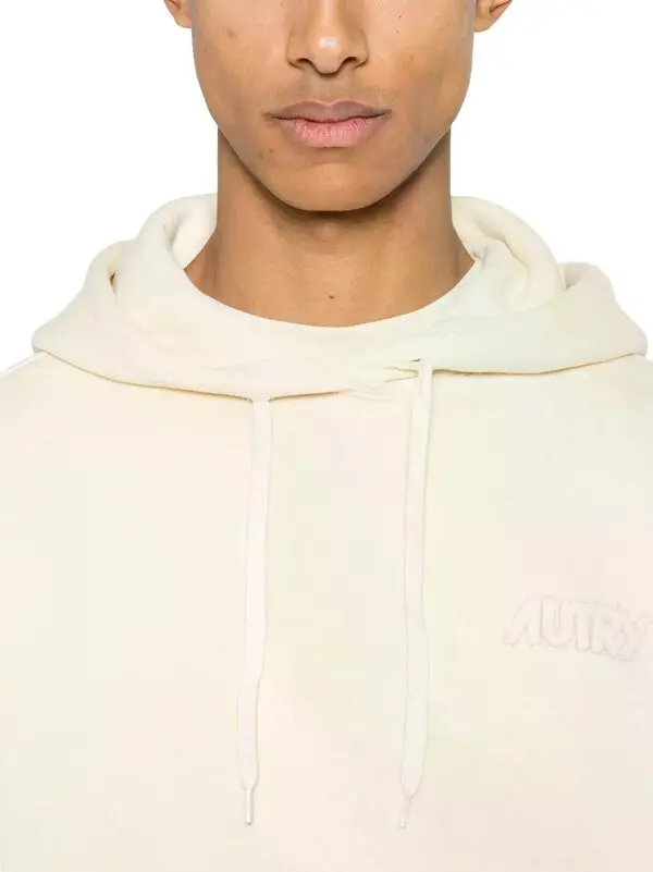 AUTRY Logo-patch Hoodie - Neutrals