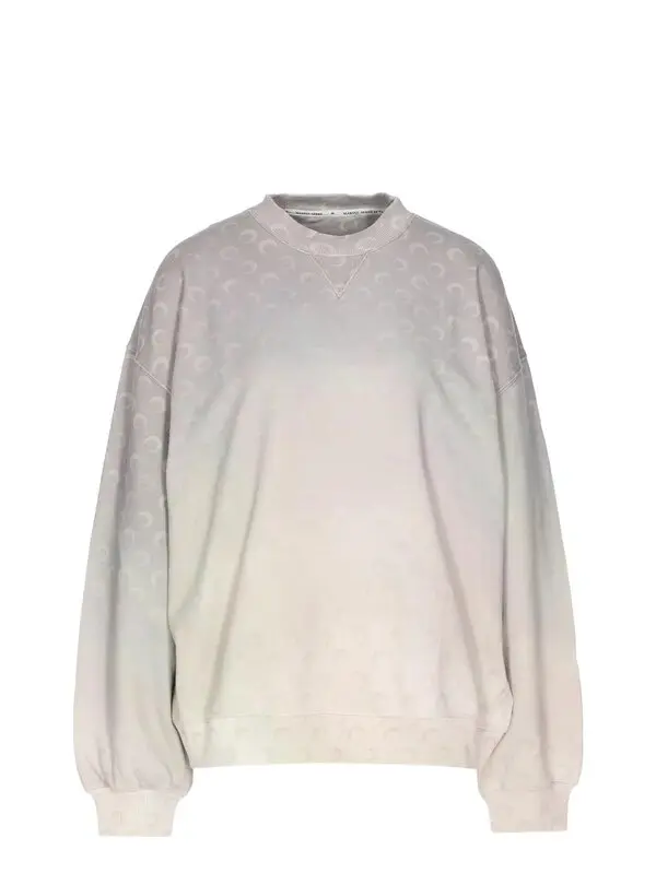 MARINE SERRE Moon-logo Sweatshirt - Grey