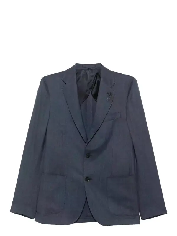 LARDINI Single-breasted Blazer - Blue