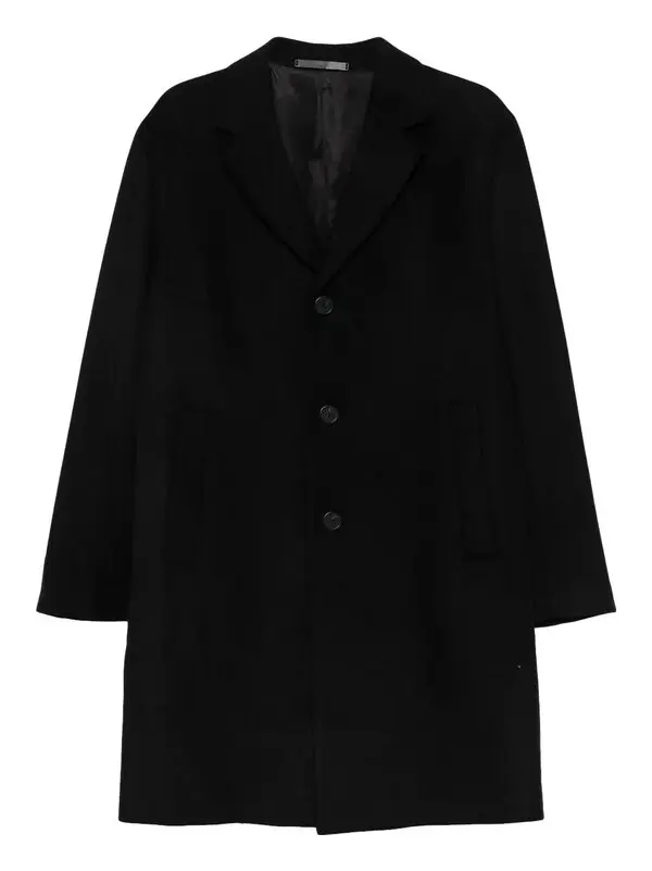 Theory Recycled Wool Blend Coat - Black
