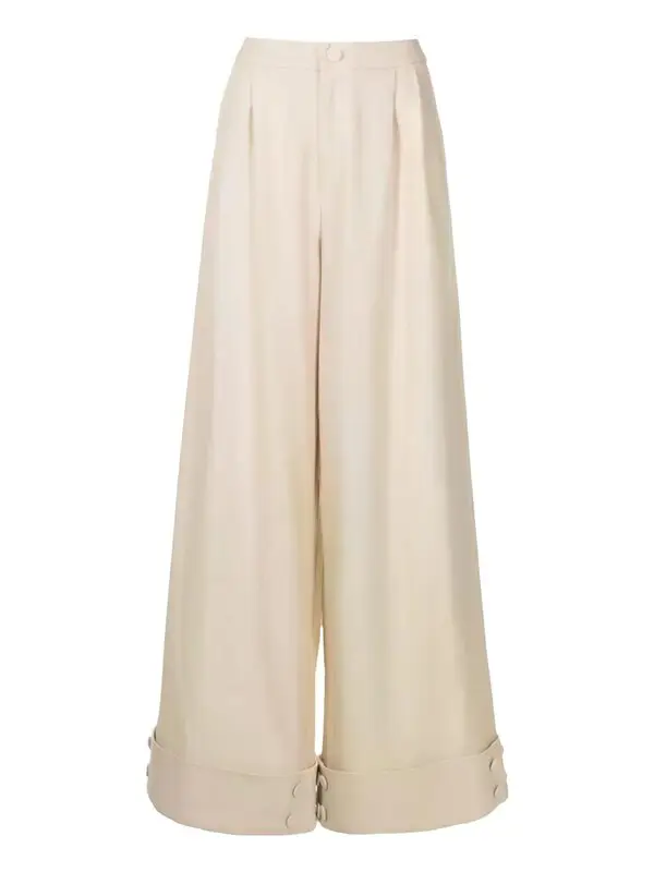 NERIAGE Lirio Wide-leg Trousers - Neutrals