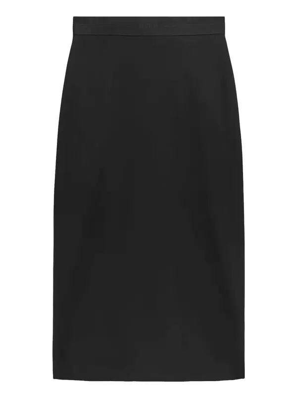 MSGM Logo-print Maxi Skirt - Black