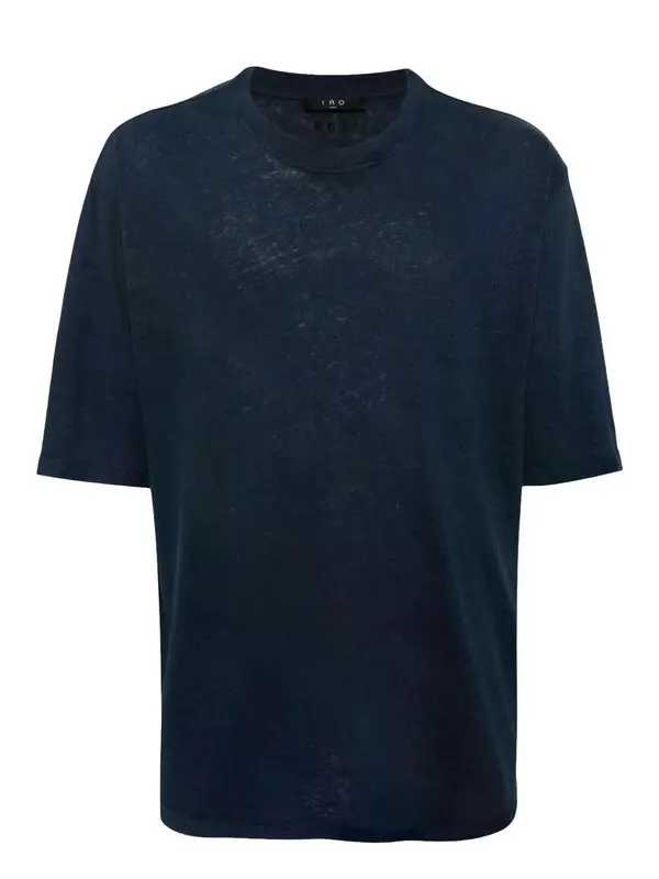 IRO PARIS Drop-shoulder Jersey T-shirt - Blue