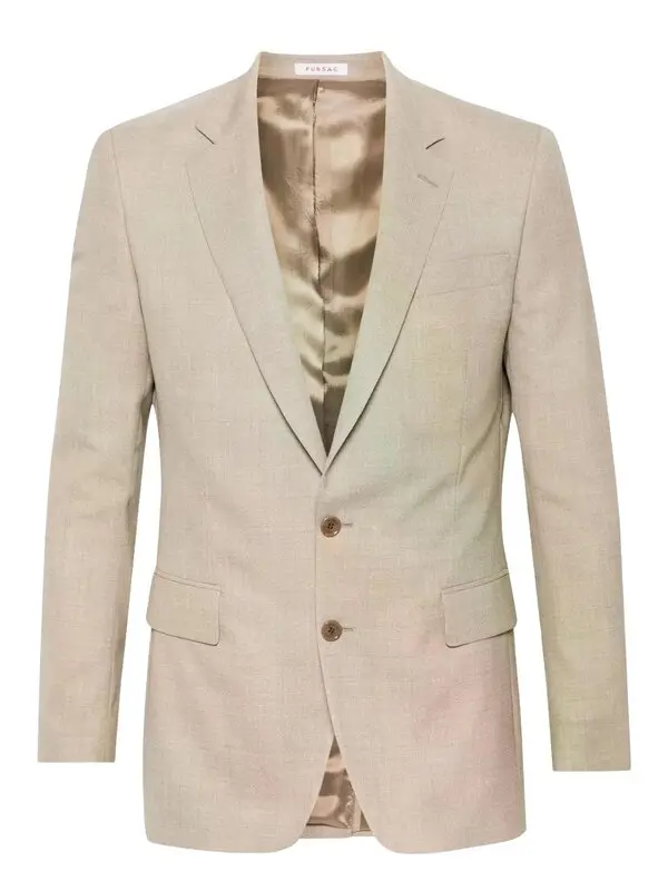 FURSAC Mélange Virgin-wool Blazer - Neutrals