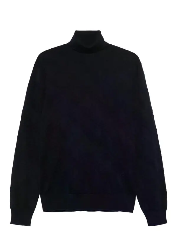 Missoni Turtleneck Chevron Sweater - Blue
