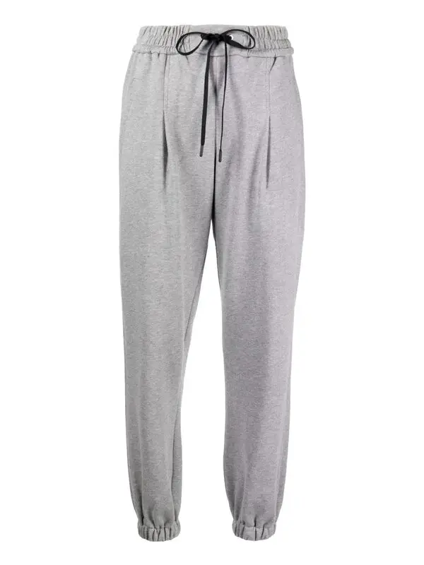 3.1 Phillip Lim Mélange-effect Drawstring Track Pants - Grey