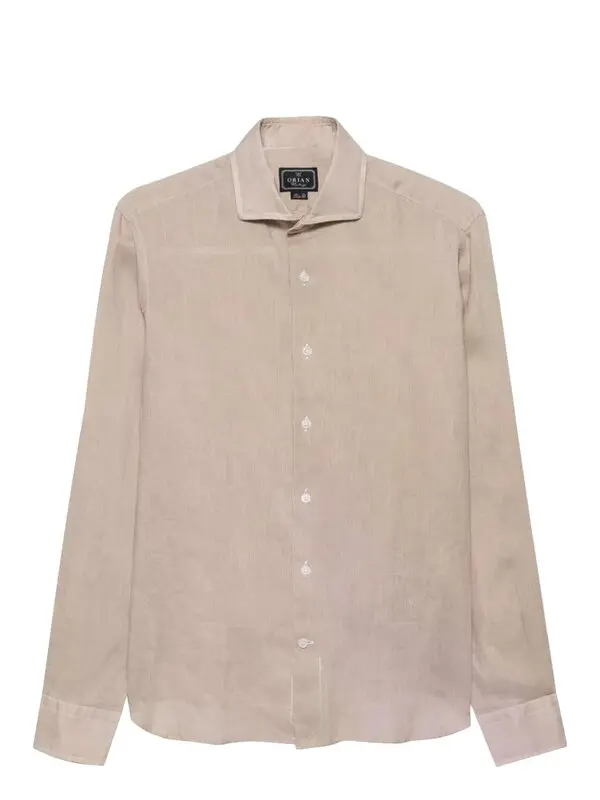 ORIAN Long-sleeve Linen Shirt - Neutrals