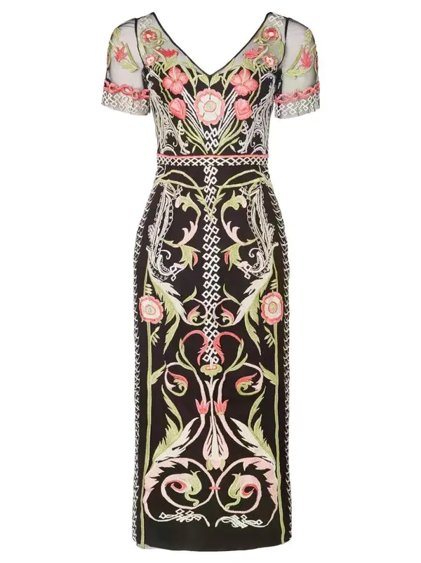 TEMPERLEY LONDON Alessia Midi Dress - Black
