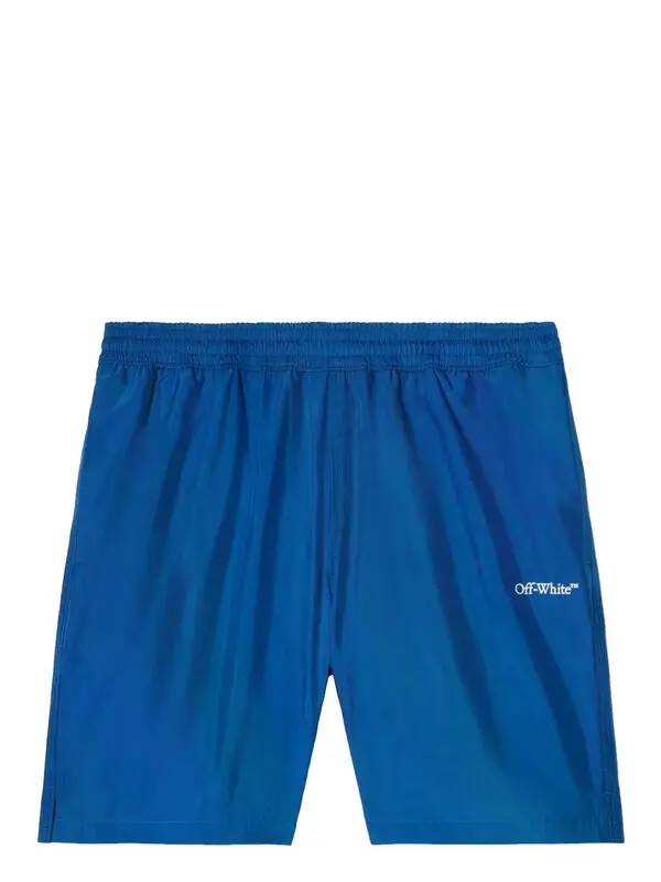 Off-White Arrows-print Swim Shorts - Blue