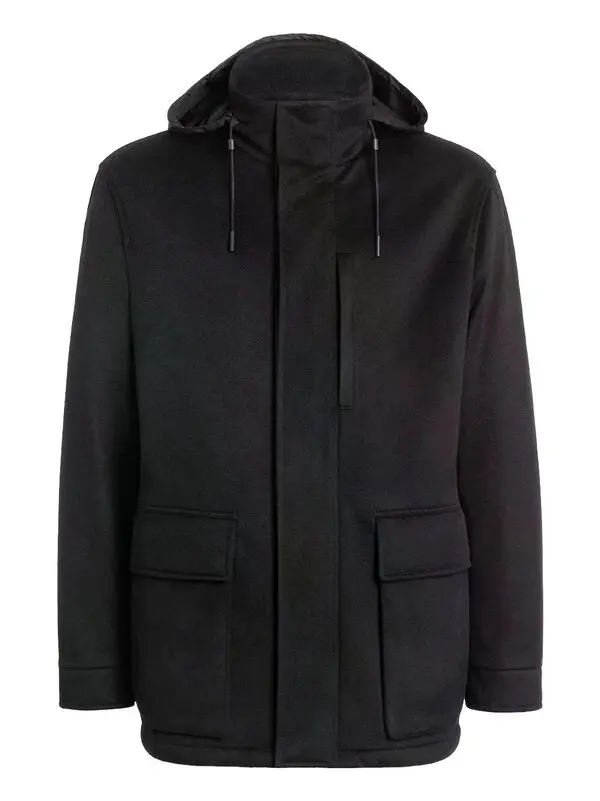 Zegna Elements Vetta Oasi Cashmere Over Jacket - Black