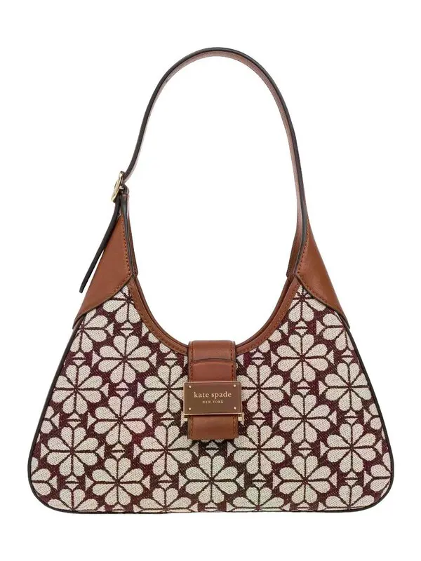 Kate Spade New York Floral-jacquard Shoulder Bag - Red