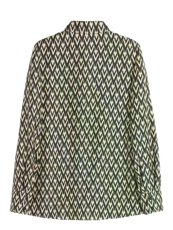 Valentino Garavani Toute La V Twill Shirt - Black