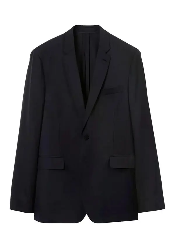 Burberry Notched-collar Single-breasted Blazer - Blue