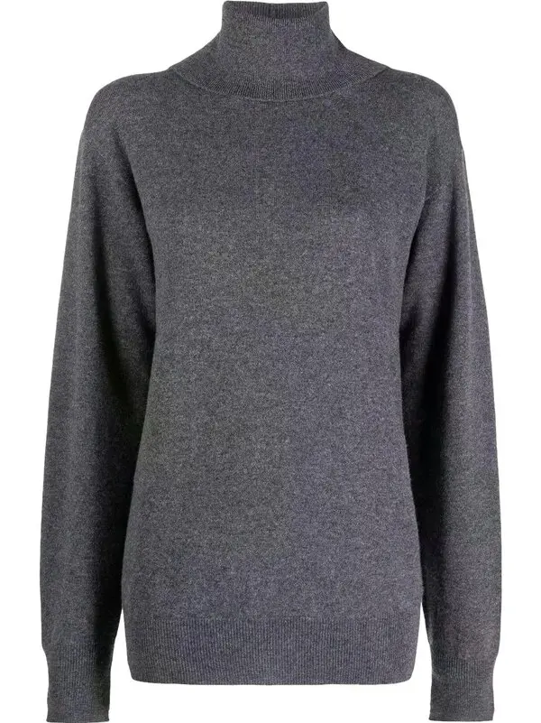 JIL SANDER Roll-neck Cashmere Jumper - Grey