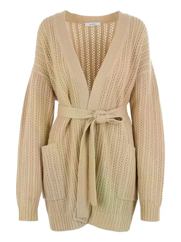 Max Mara Balzac Open-front Cardigan - Neutrals