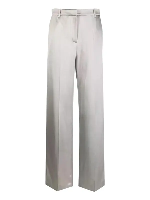 Magda Butrym Silk Wide-leg Trousers - Grey