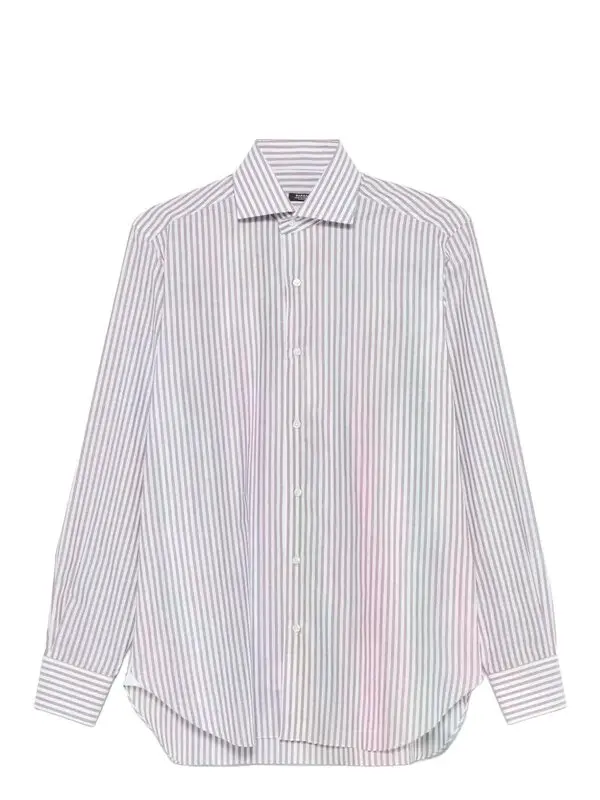 BARBA NAPOLI Cotton Shirt - Brown