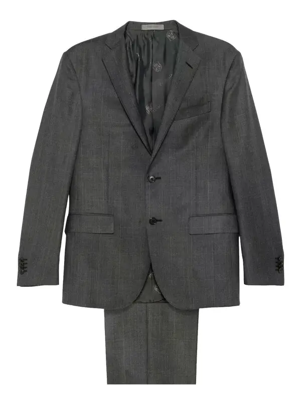 Corneliani Prince Of Wales-check Suit - Grey