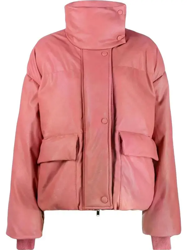 Stella McCartney Faux-leather Puffer Jacket - Pink