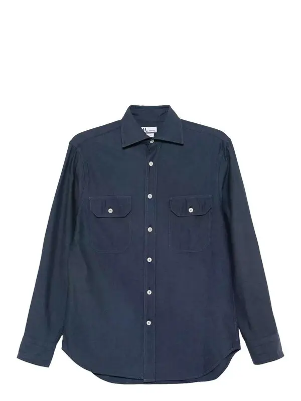 DOPPIAA Cotton Shirt - Blue