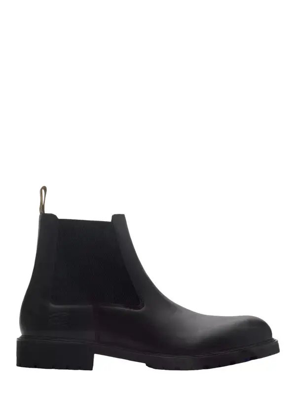 Burberry Leather Chelsea Boots - Black