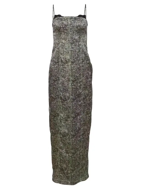 FLEUR DU MAL Margaux Maxi Dress - Grey