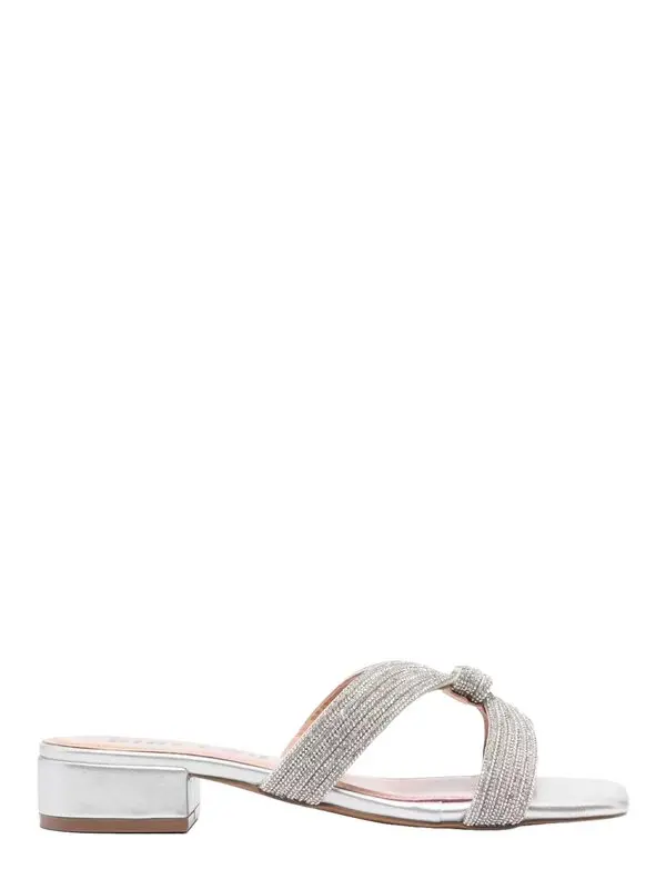 BIBI LOU Sloan Embellished Sandals - Silver