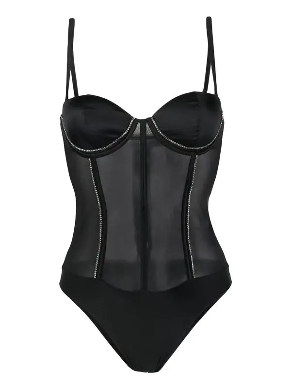 FLEUR DU MAL Brilliant Bodysuit - Black