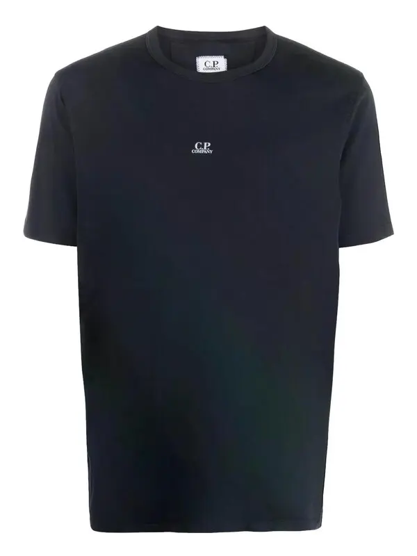 C.P. COMPANY Logo-print Cotton T-shirt - Blue
