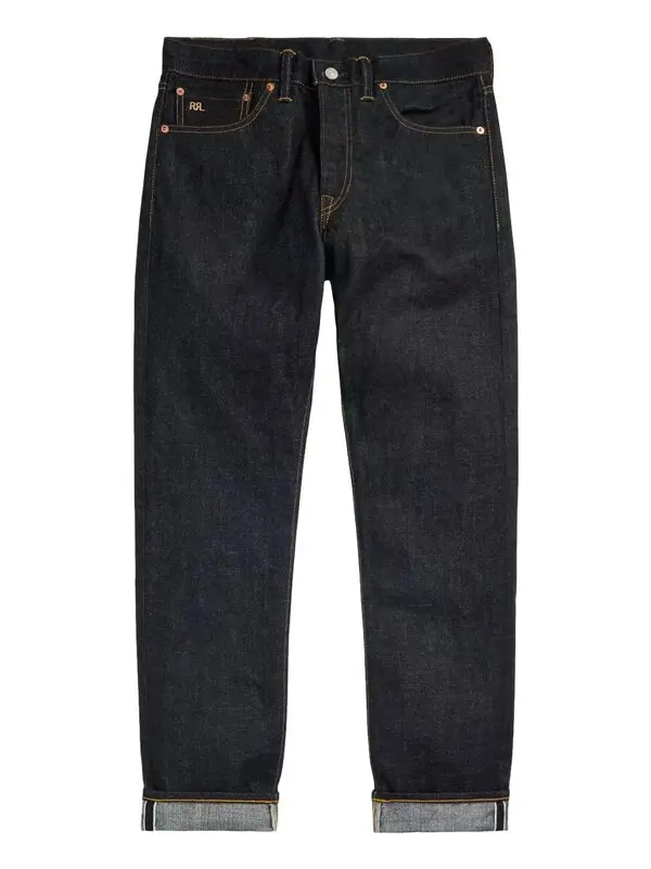 Ralph Lauren Logo-patch Slim-fit Jeans - Blue