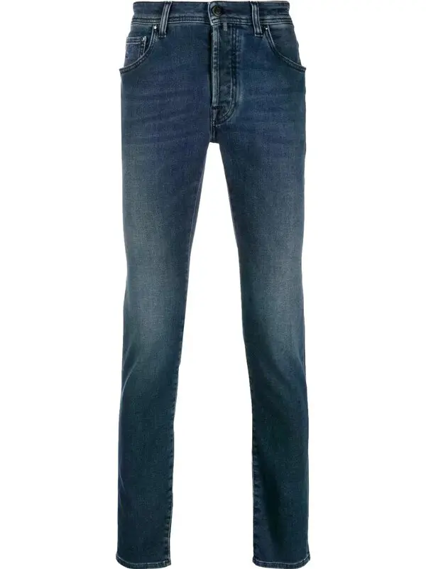 Jacob Cohen Low-rise Slim-fit Jeans - Blue