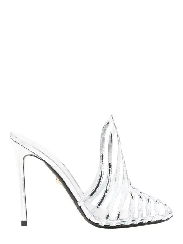 ALEVI MILANO Alessandrea Strappy Mules - Silver