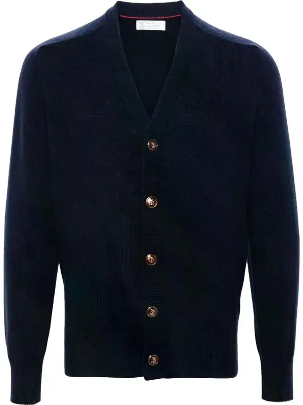 Brunello Cucinelli Cashmere Cardigan - Blue